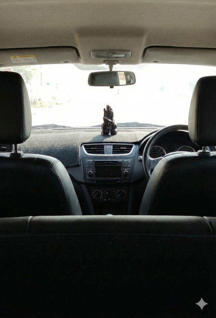 Home 3D Printed Shirdi Sai Baba Sitting Statue for Car Dashboard & Home ...